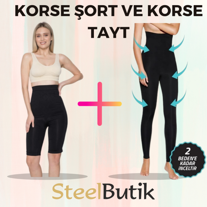 Korse Şort ve Korse Tayt - SteelButik